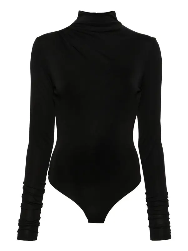 Andamane Open-back Bodysuit - Black
