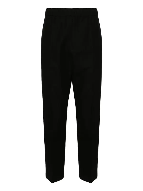 LANVIN Mid-rise Tapered Trousers - Black