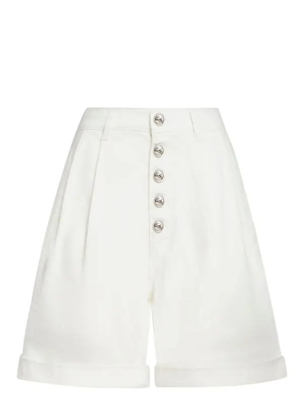 Etro Cotton Bermuda Shorts - White