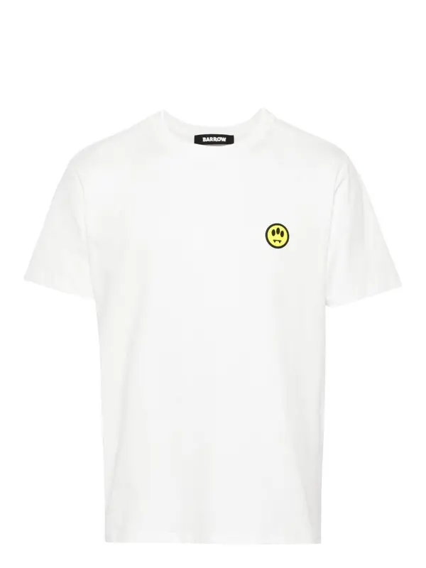 BARROW Logo-print Cotton T-shirt - White