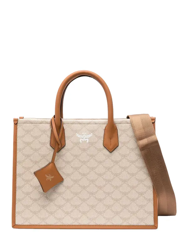 Mcm Medium Himmel Lauretos Tote Bag - Neutrals