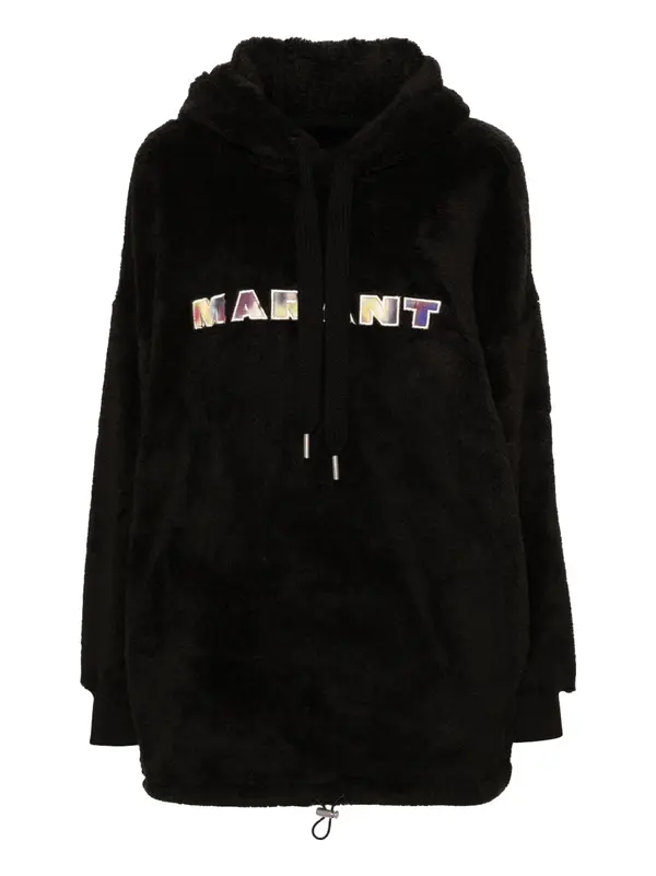 MARANT ETOILE Martia Fleeced Hoodie - Black