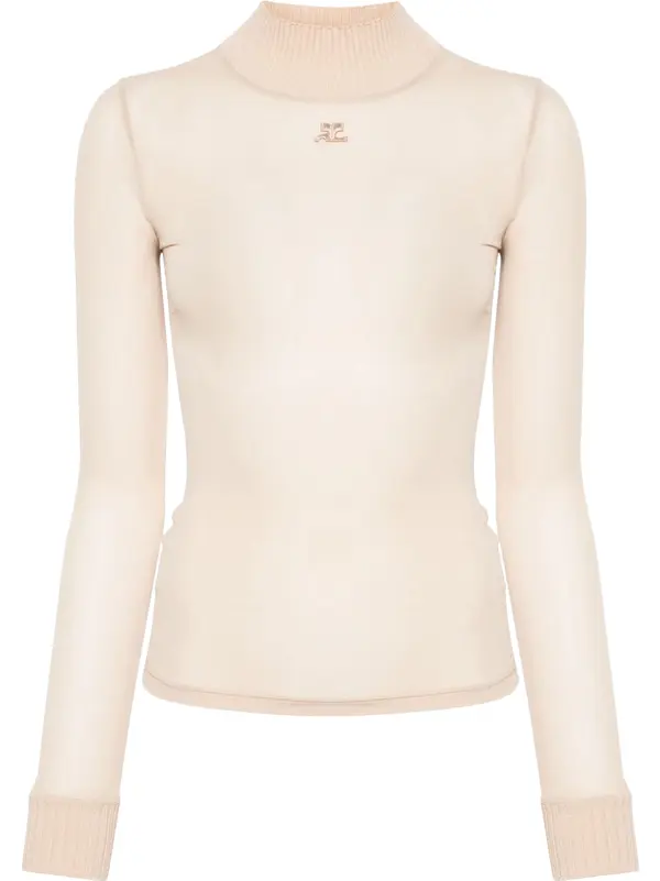 COURREGES Reedition Mesh Top - Neutrals