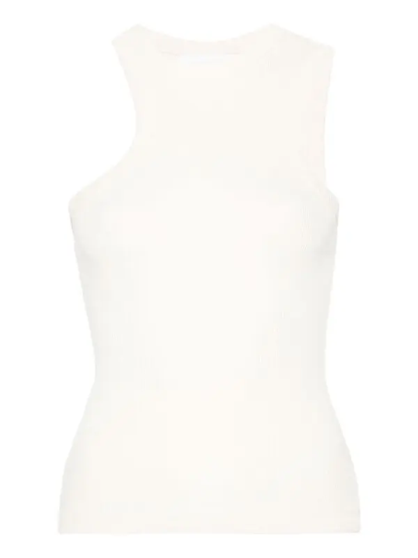 Axel Arigato Asymmetric Ribbed Tank Top - Yellow