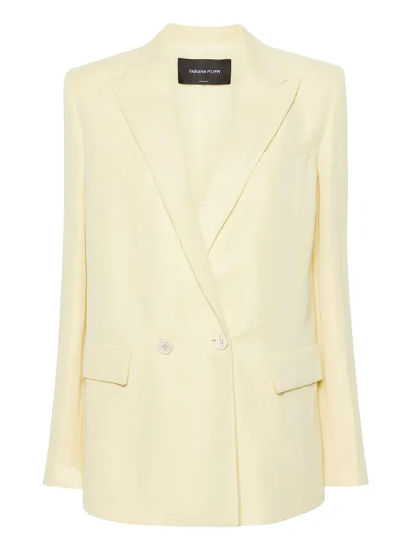 Fabiana Filippi Peak-lapels Double-breasted Blazer - Yellow