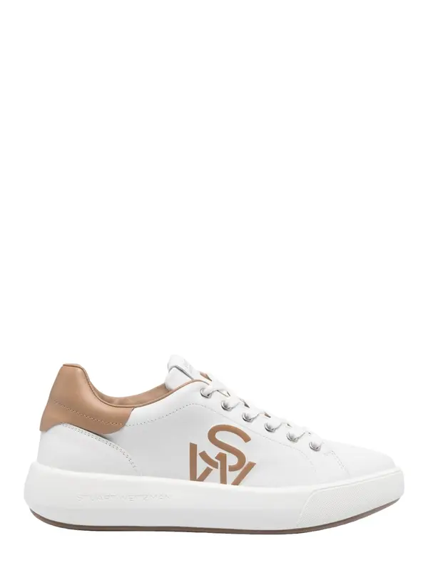 STUART WEITZMAN Pro Leather Sneakers - White