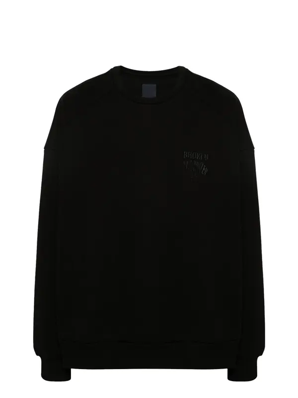 JUUN.J Embroidered-logo Sweatshirt - Black