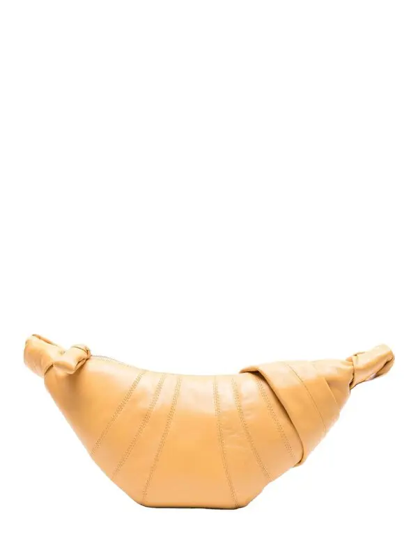 LEMAIRE Small Croissant Leather Shoulder Bag - Neutrals