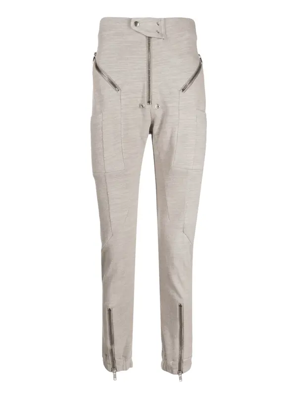 Rick Owens Decorative-zip Trousers - Grey