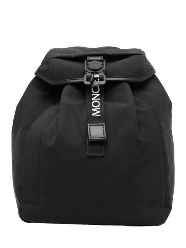 Moncler Logo-plaque Backpack - Black