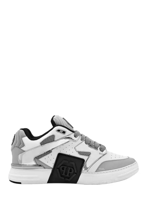 Philipp Plein Mix Logo-patch Sneakers - White