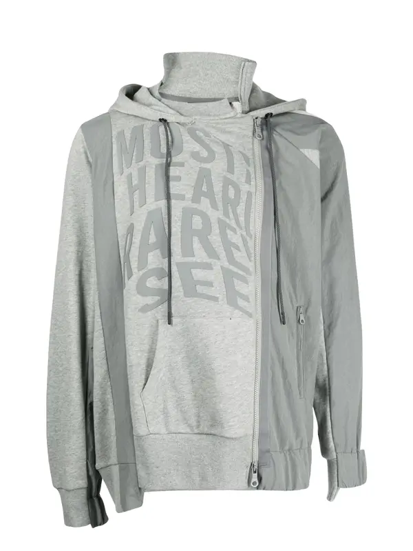 MOSTLY HEARD RARELY SEEN Logo-print Hoodie - Grey