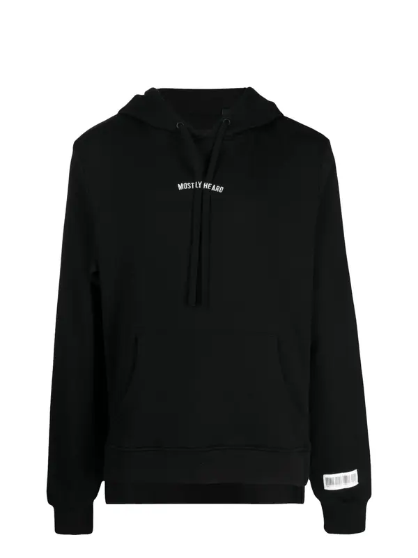 MOSTLY HEARD RARELY SEEN Logo-embroidered Hoodie - Black