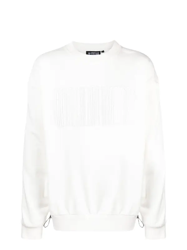 MOSTLY HEARD RARELY SEEN Logo-embroidered Panelled Sweatshirt - White