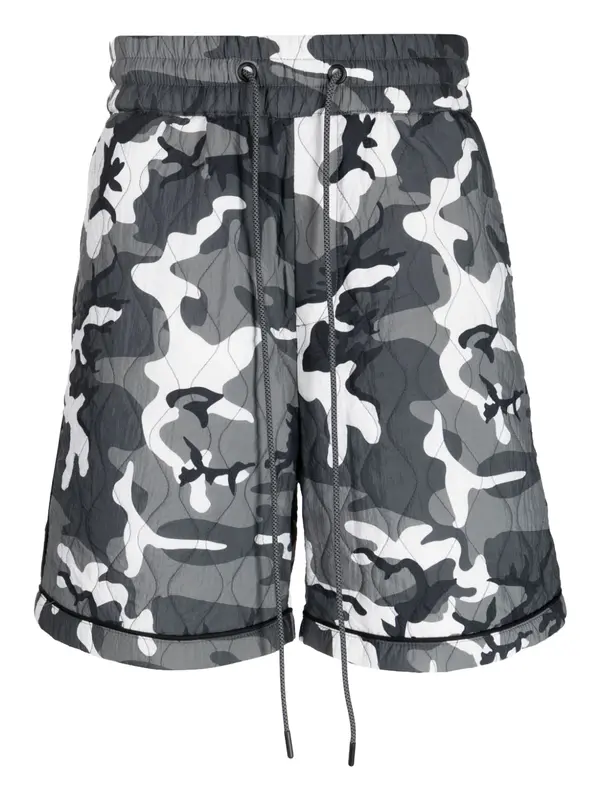 MOSTLY HEARD RARELY SEEN Quilted Camouflage Shorts - Multicolour