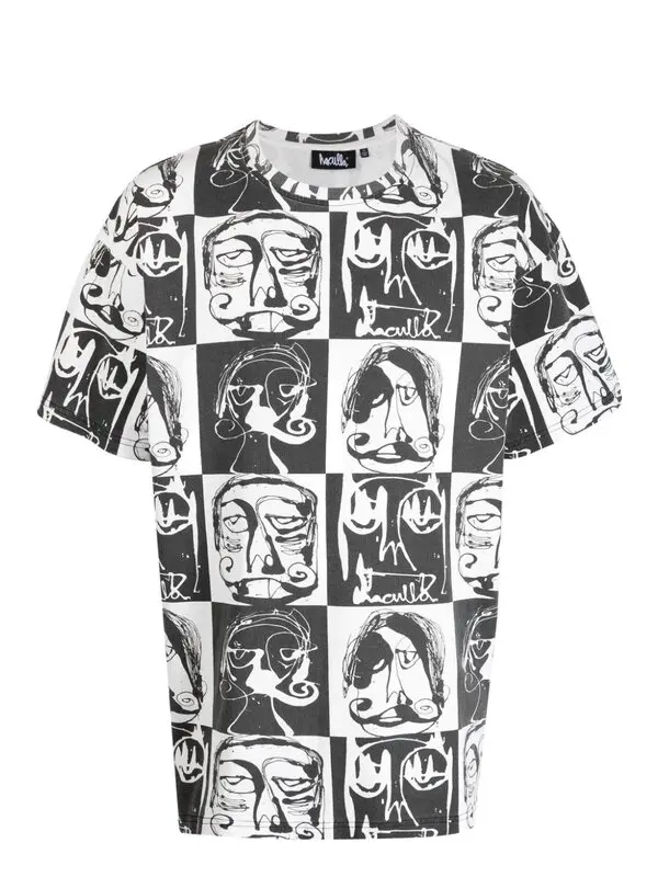 HACULLA. This Is Chess Checked T-shirt - Black