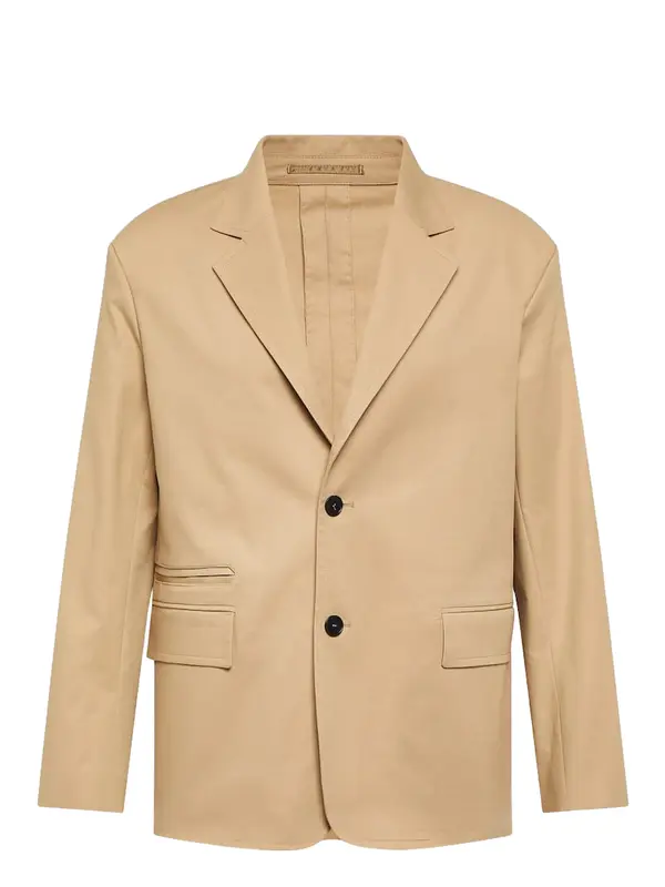 LANVIN Deconstructed Cotton-blend Blazer - Beige