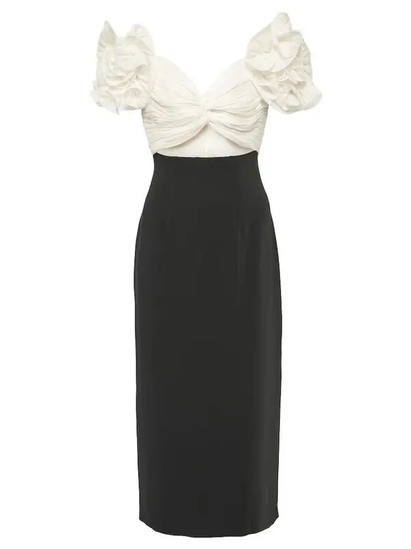 Costarellos Ziselle Lurex® And Crêpe Midi Dress - Multicoloured