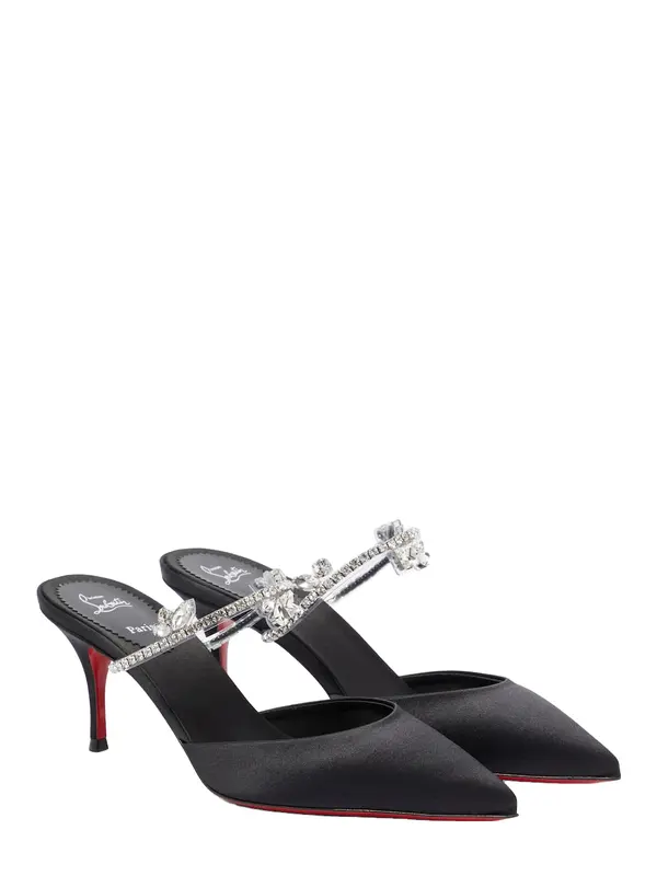 CHRISTIAN LOUBOUTIN Planet Queen 70 Mules - Black