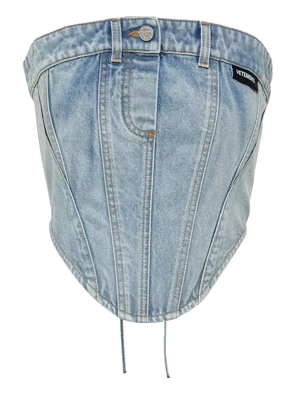 Vetements Denim Corset - Blue
