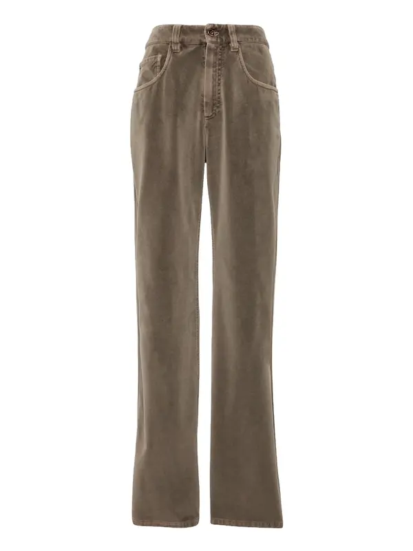 Brunello Cucinelli Mid-rise Straight Pants - Green