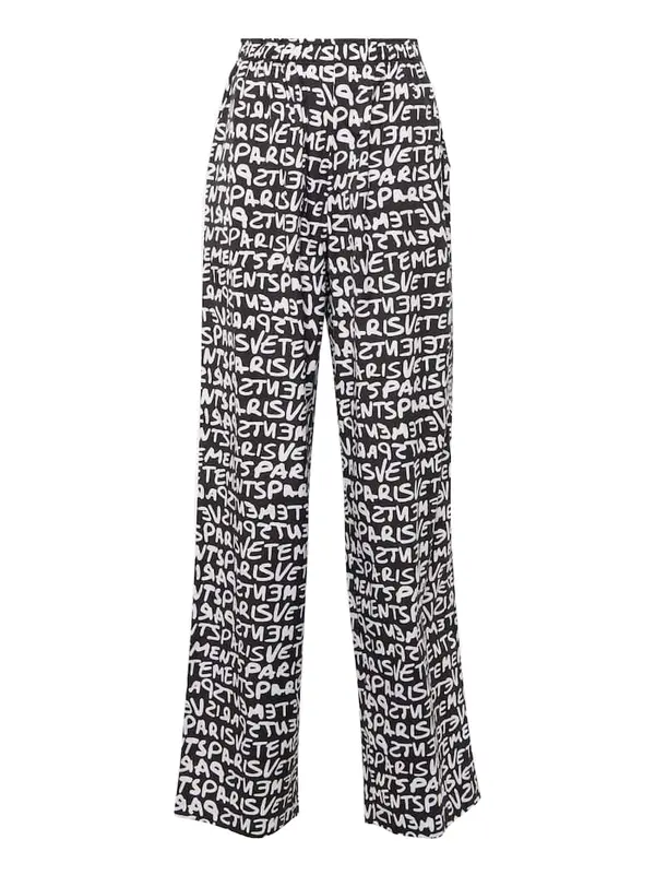 Vetements Printed Wide-leg Pants - Multicoloured