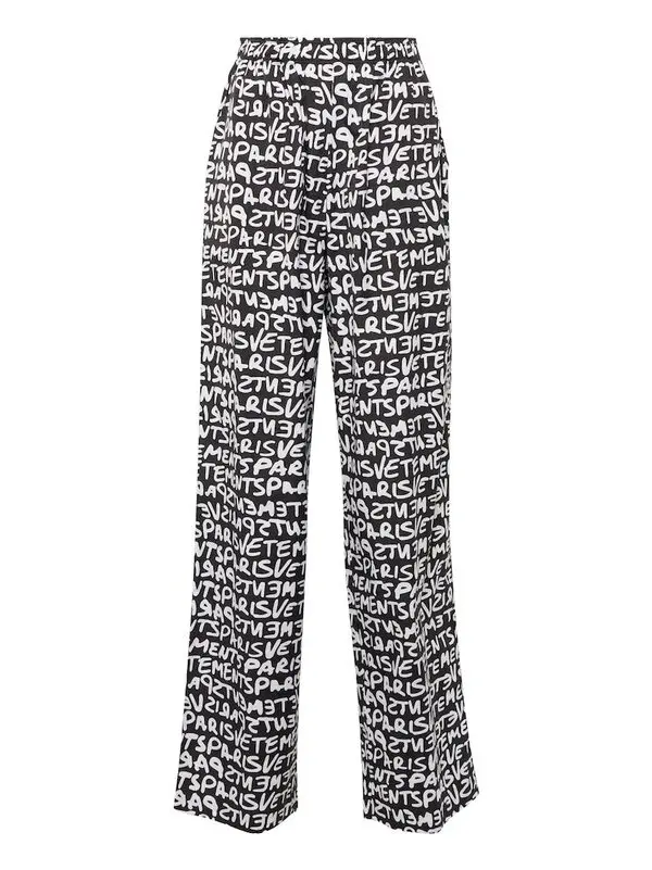 Vetements Printed Wide-leg Pants - Multicoloured