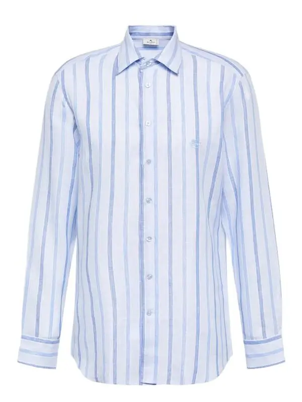 Etro Striped Linen Shirt - Multicoloured