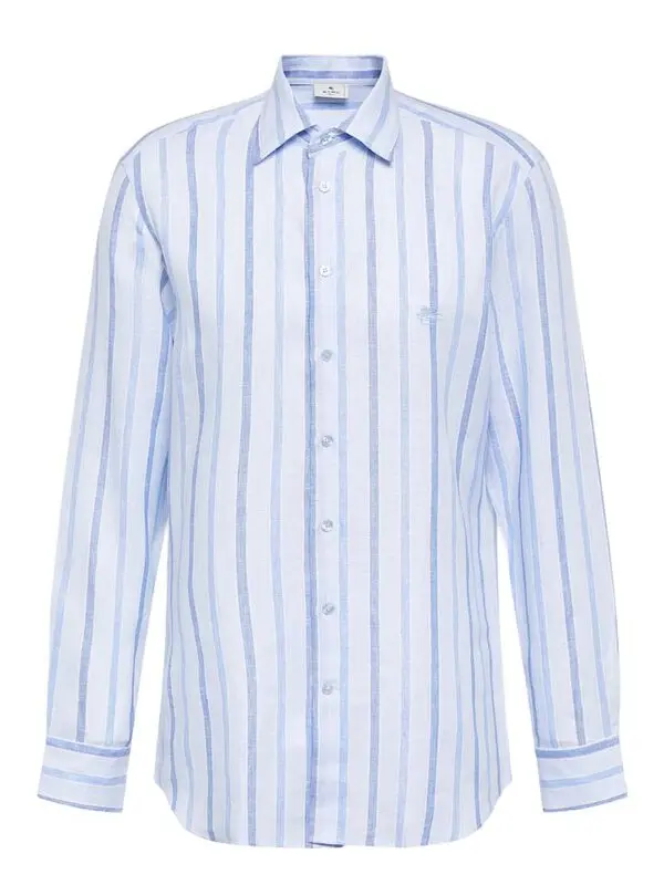 Etro Striped Linen Shirt - Multicoloured