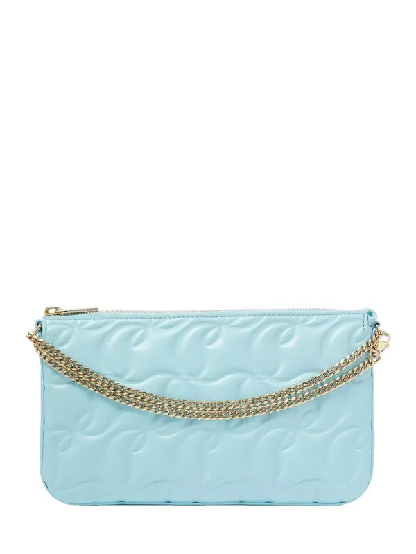 CHRISTIAN LOUBOUTIN Loubila Leather Crossbody Bag - Blue