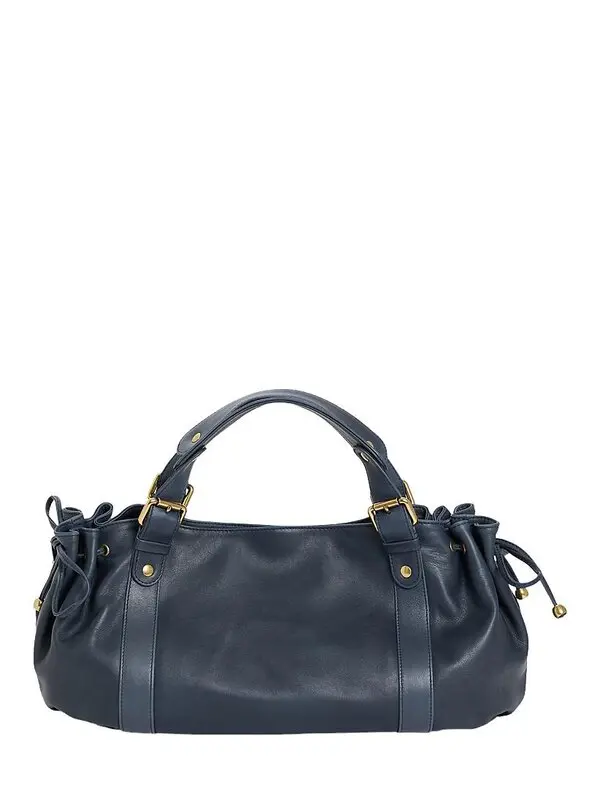 Gerard Darel 24h Leather Handbag - Navy