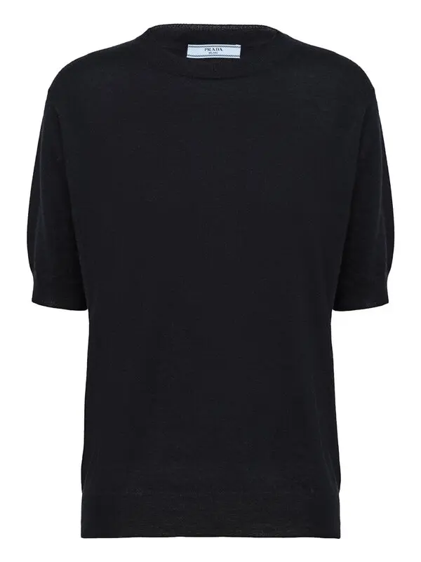 Prada Cashmere Crew-neck Sweater - Navy