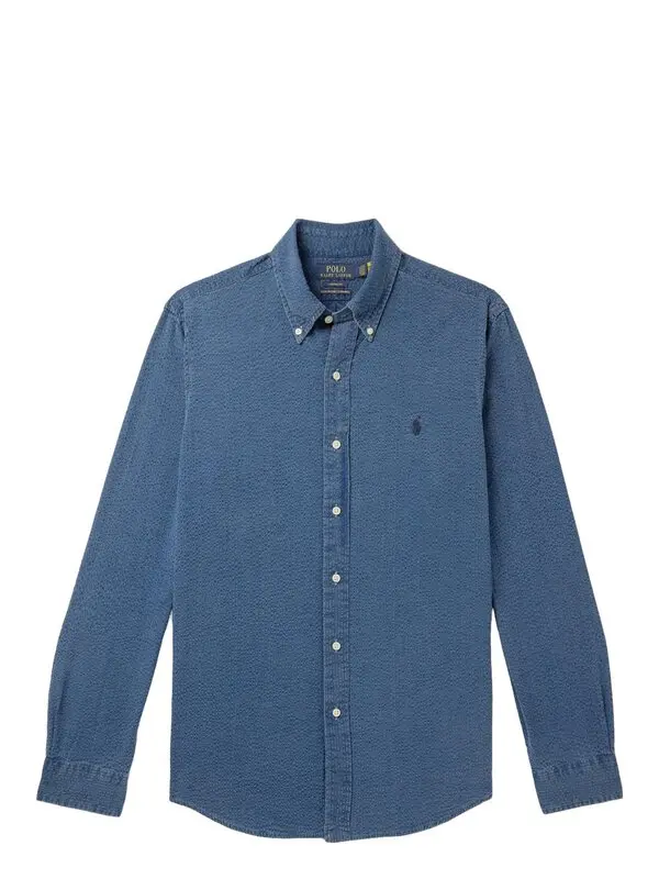 Polo Ralph Lauren Cotton-seersucker Shirt - Blue