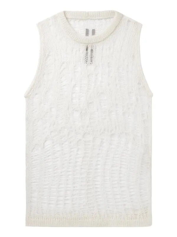 Rick Owens Open-knit Tank Top - Neutrals