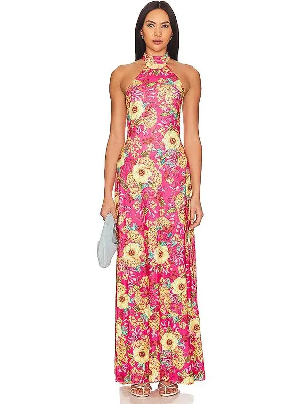 Agua Bendita X Darmi Maxi Dress - Foulard Floral