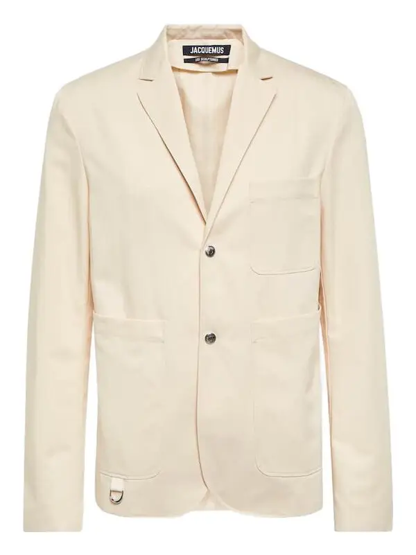 Jacquemus La Veste Jean Cotton And Linen Blazer - Beige