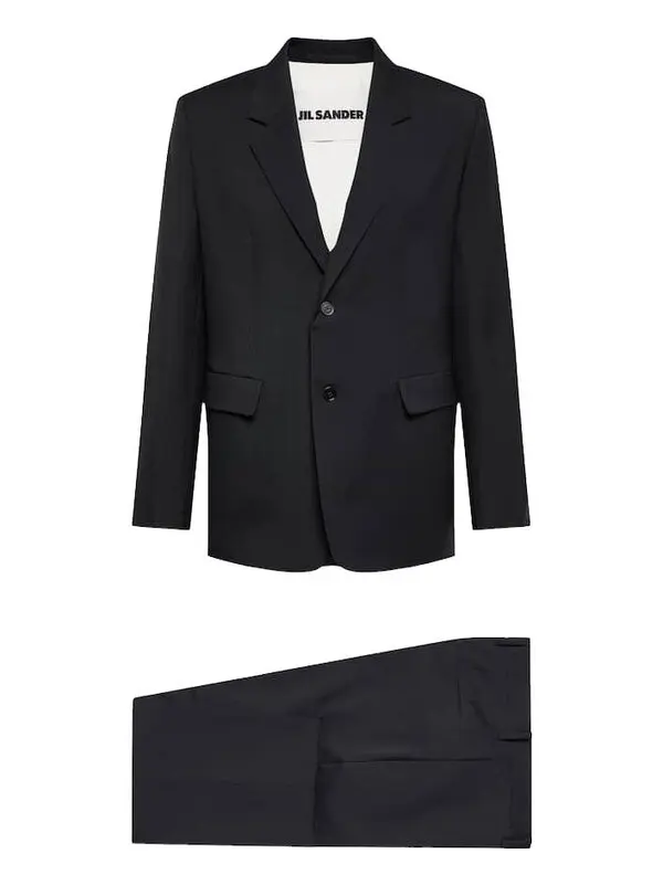 JIL SANDER Wool Suit - Blue