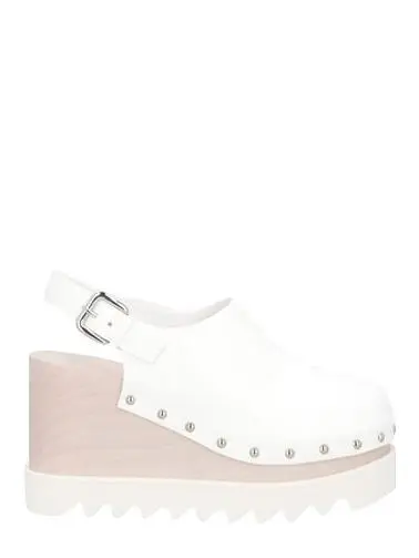 Stella McCartney Clogs With Wedge Heel - White