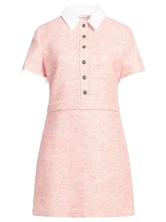 Maje Mini Shirt Dress - Pink