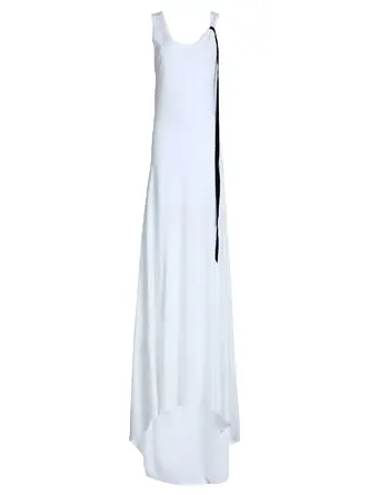 ANN DEMEULEMEESTER Maxi Dress With Lace Detail - White
