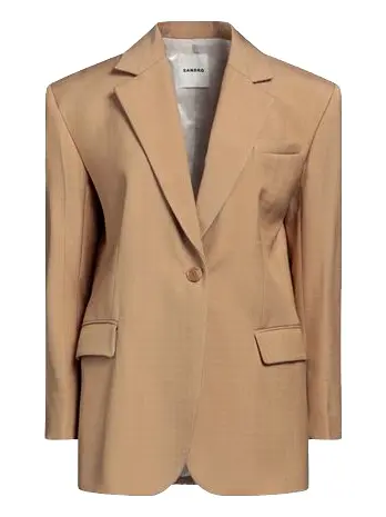 Sandro Single-breasted Blazer - Beige