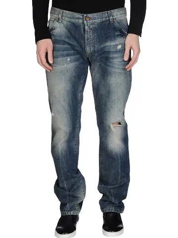 Dolce & Gabbana Cotton Denim Jeans - Blue