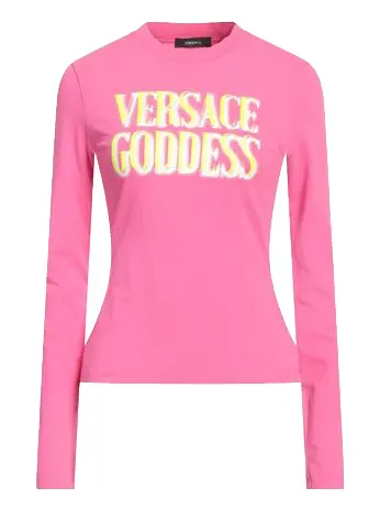 Versace Printed Long Sleeve T-shirt - Pink