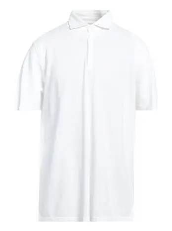 Fedeli Polo Shirt Size Cotton - White