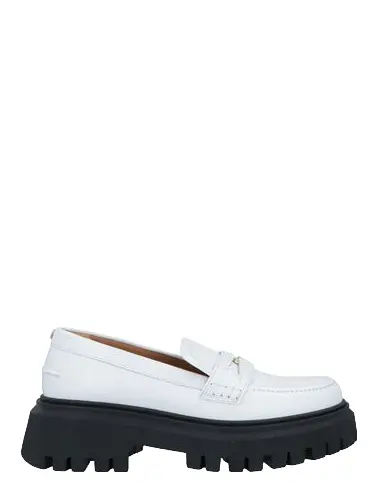 Maje Leather Loafers - White