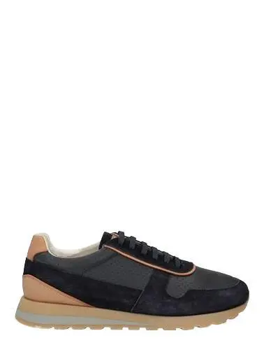 Brunello Cucinelli Leather Sneakers - Navy