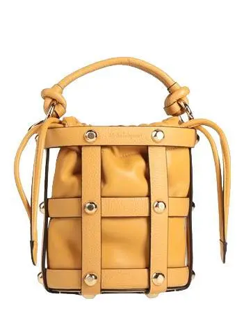 FERRAGAMO F. Cage Small Handbag - Yellow