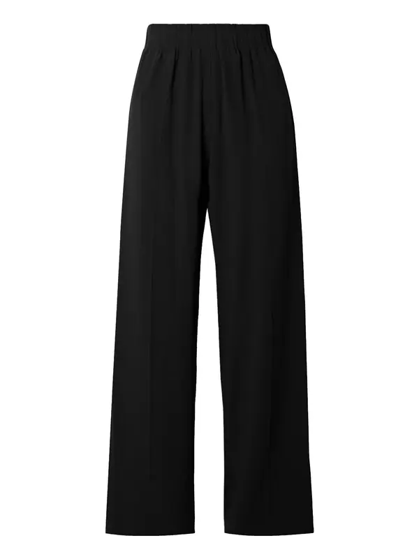 FFORME Maud Crepe Wide-leg Pants - Black