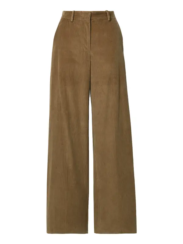 Veronica De Piante Anya Cotton-corduroy Pants - Brown