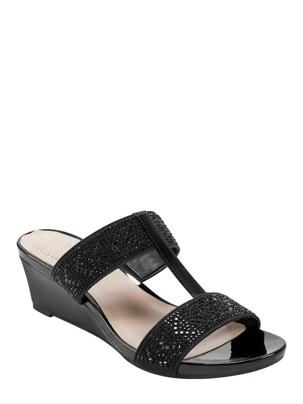 Bandolino Iluvit Wedge Sandal - Black